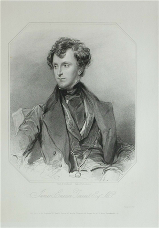 Πορτρέτο του James Emerson Tennent - Εταιρεία για τον Ελληνισμό και τον ...